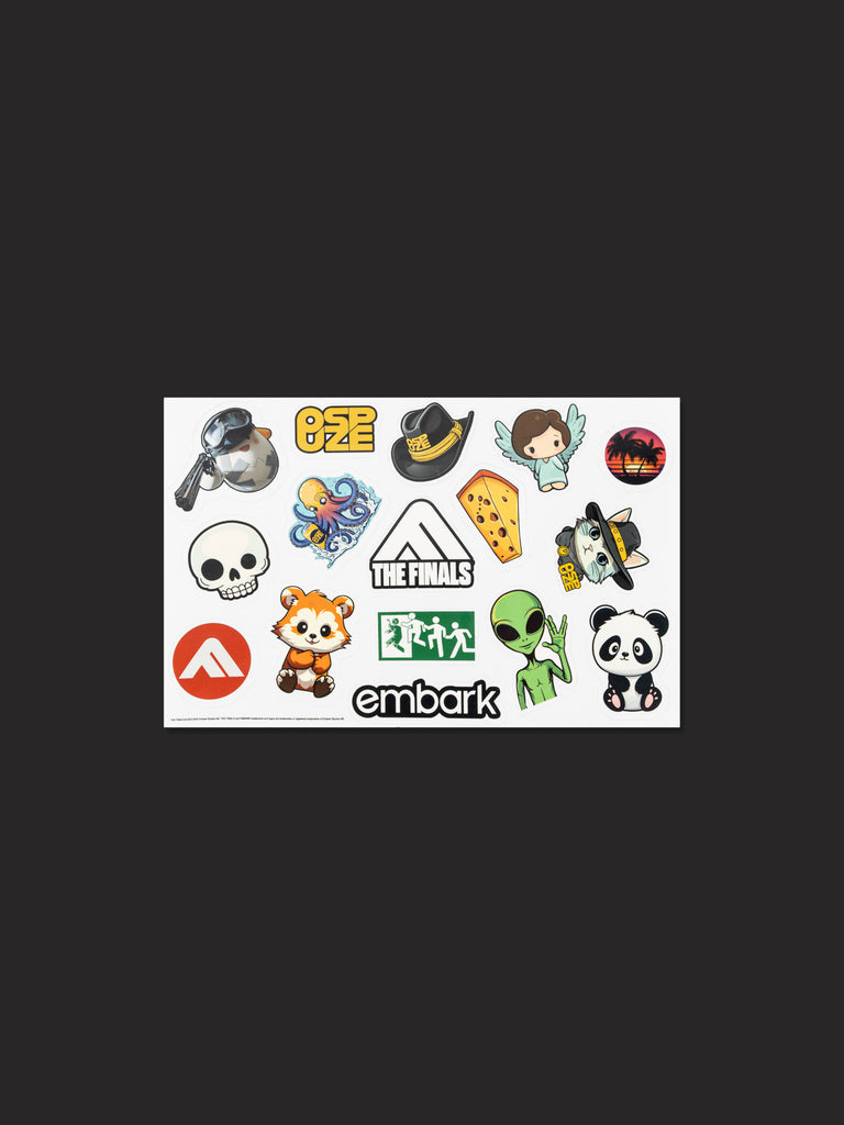 THE FINALS sticker sheet – Embark Studios Shop